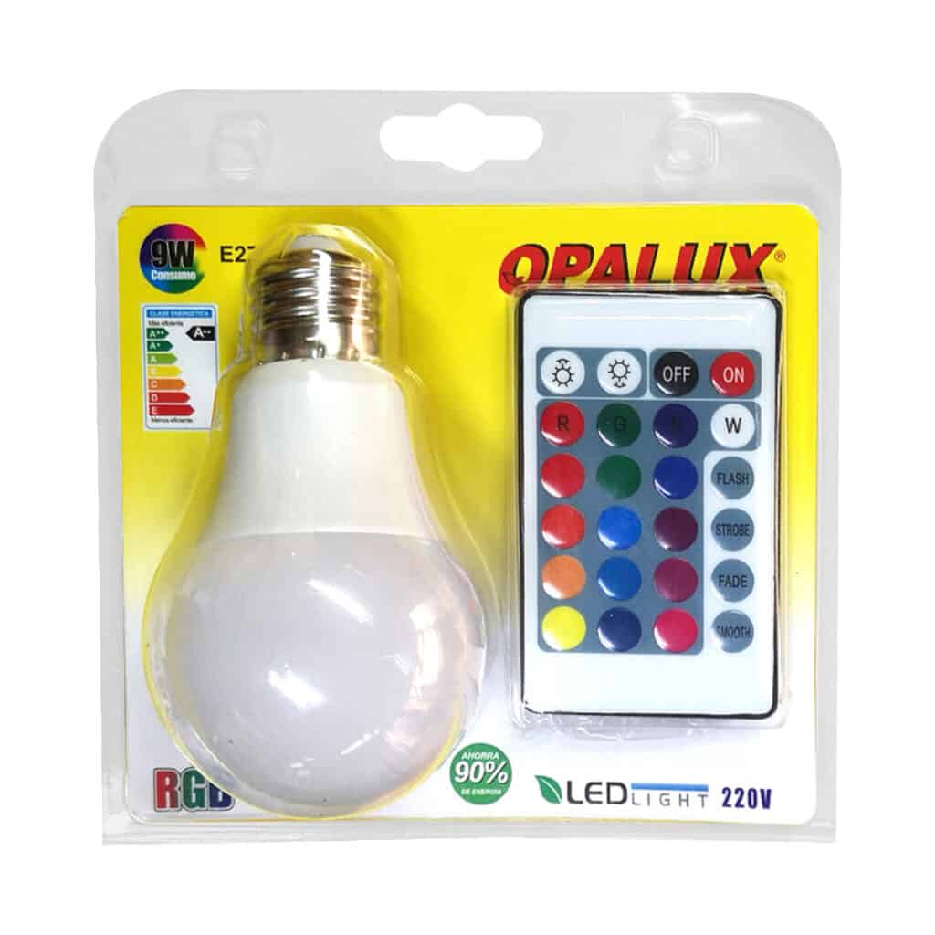 Foco LED RGB 9W Efecto de Iluminación OP-9RGB-B OPALUX - Westor.pe