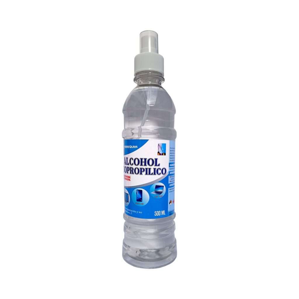 Alcohol Isopropílico 99% de concentración 500ml con Atomizador ALC-ATO-500ML FERREQUIM - Westor.pe