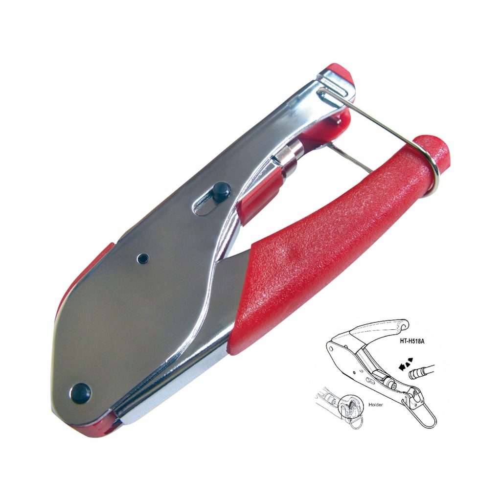 Alicate Crimping Ponchador Para Coaxial Rg 6 Ht H518a P Pell Tron