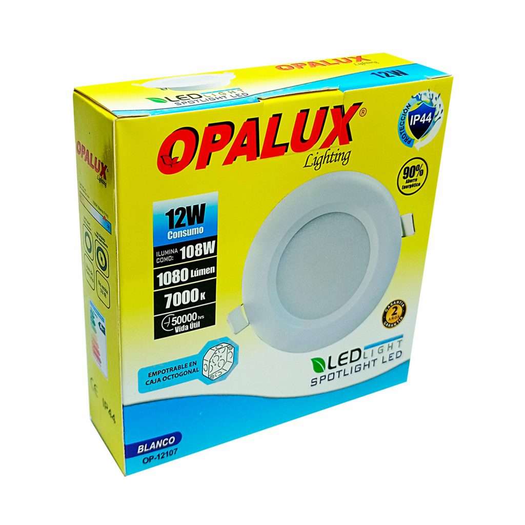 Spotlight LED 12W Luz Fría OP-12107 OPALUX - Westor.pe