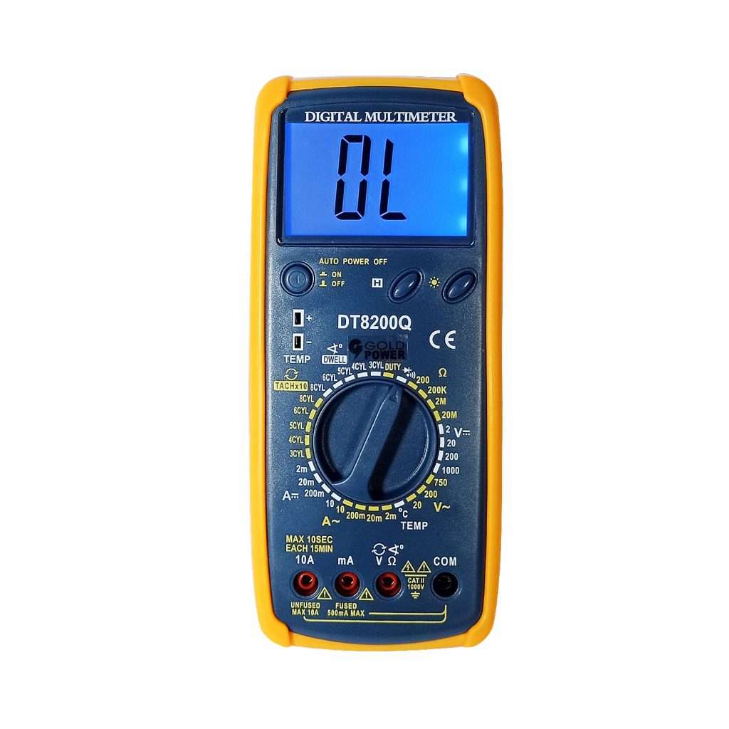 Multímetro Automotriz Digital DT8200Q GOLD POWER - Westor.pe