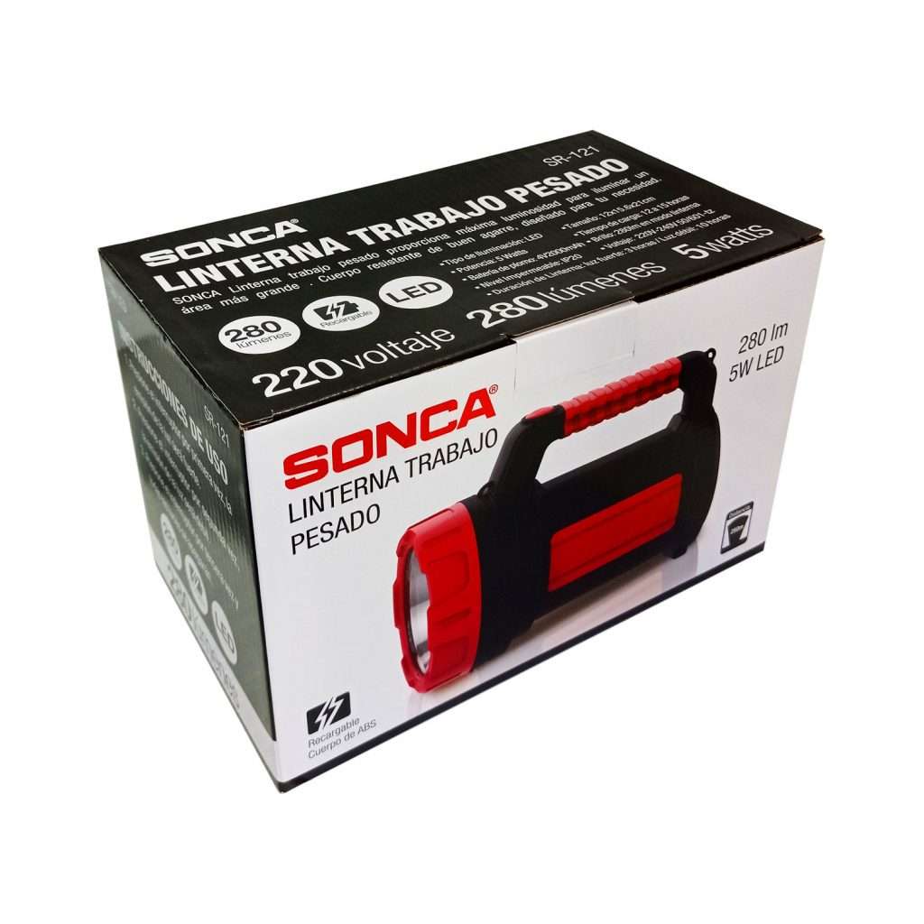 Linterna Portátil Recargable LED 5W SR-121 SONCA - Westor.pe