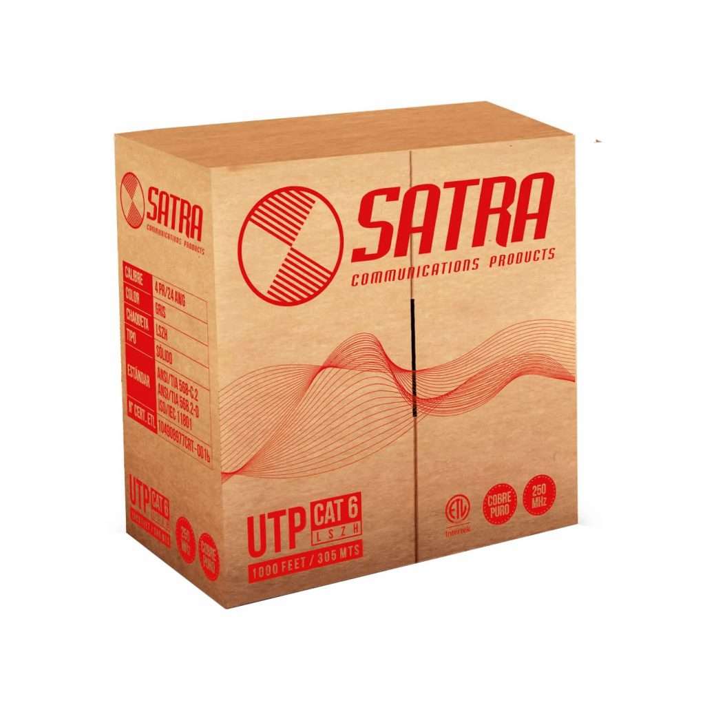 Cable UTP Cat 6 SATRA Original Caja 0212021111-RLL - Westor.pe