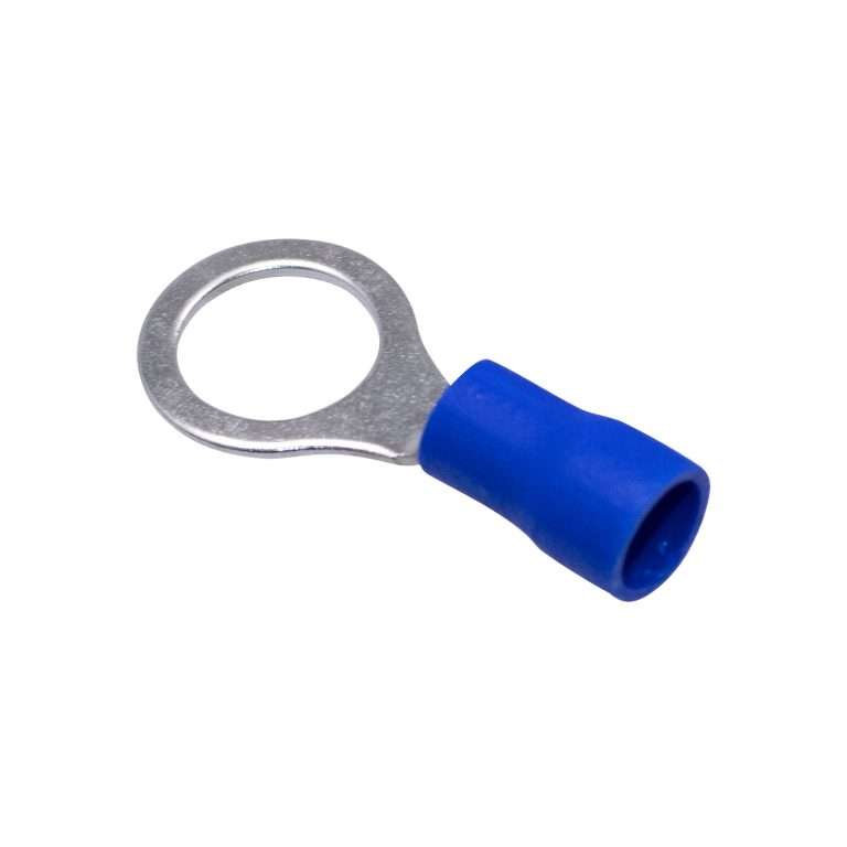 Terminal Aislado Tipo Anillo Azul 5/16" 16 -14AWG RV-2-8 x 100 Unidades - Westor.pe
