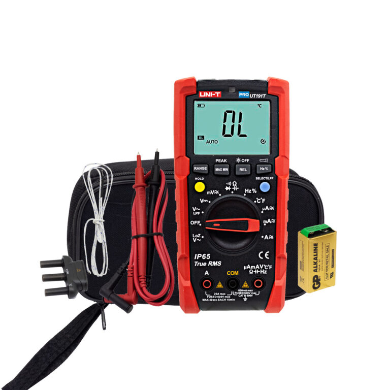 Multímetro Digital True RMS con Capacitancia, Frecuencia y Temperatura UT191T UNI-T - Westor.pe