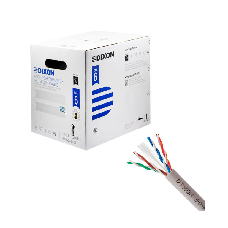Cable U/UTP Cat. 6 4Px24 AWG DIXON x Caja 9040/24 LSZH - Westor.pe