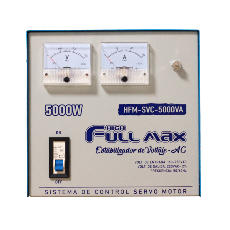 Estabilizador de Voltaje Servomotor 5000w HFM-SVC-5000VA HIGH FULL MAX ...