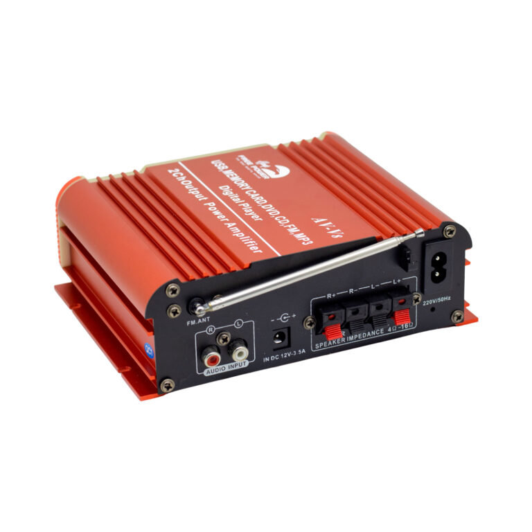 Mini Amplificador 180W con Bluetooth, USB, SD y FM AV-V8 HAWK FREE ...